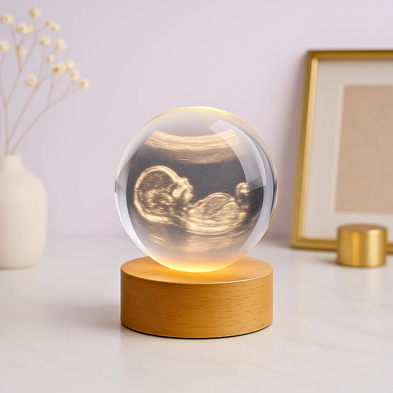 LoopLamp™ – Custom Engraved Womb Light Keepsake – Loop Hive